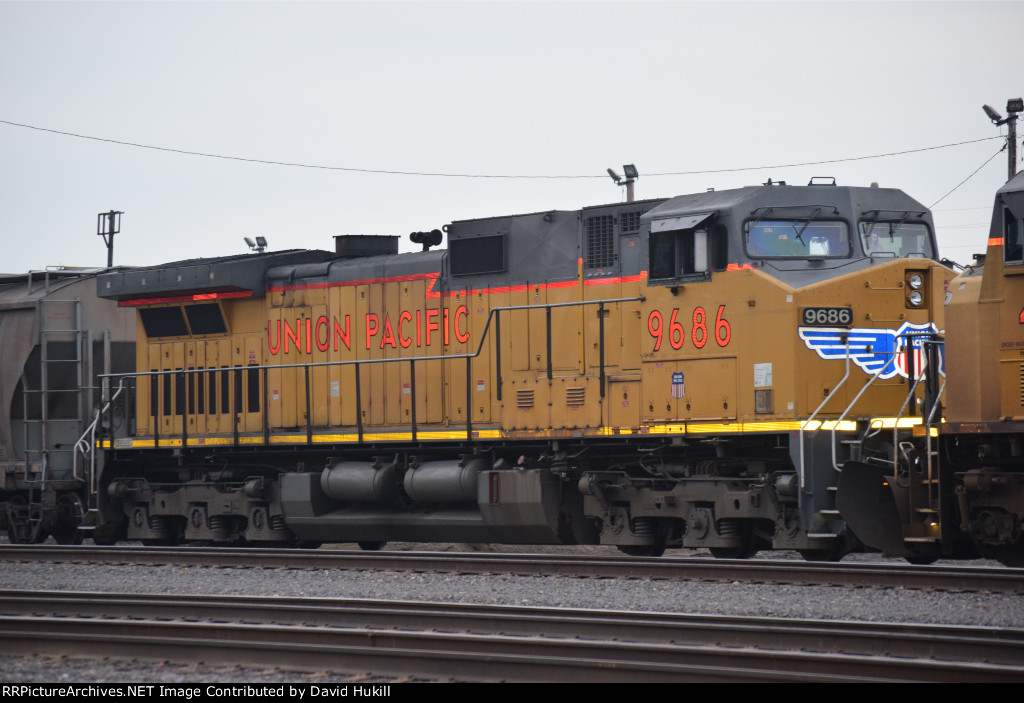 UP Engine 9686, Shortline Yard, Des Moines IA 2